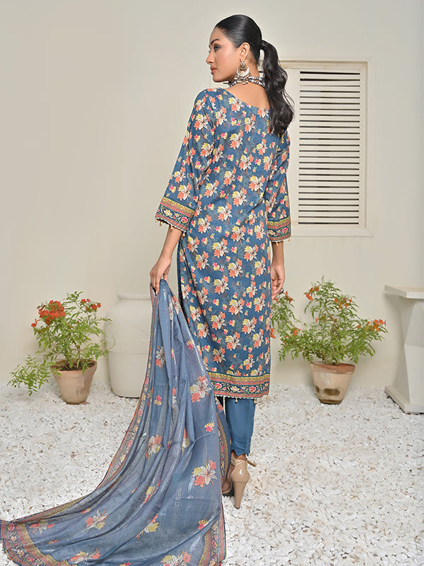 Gul-e-Bahar By MTF Chikankari Cotton 03 Pcs Unstitched Suit D05 – MTF ...