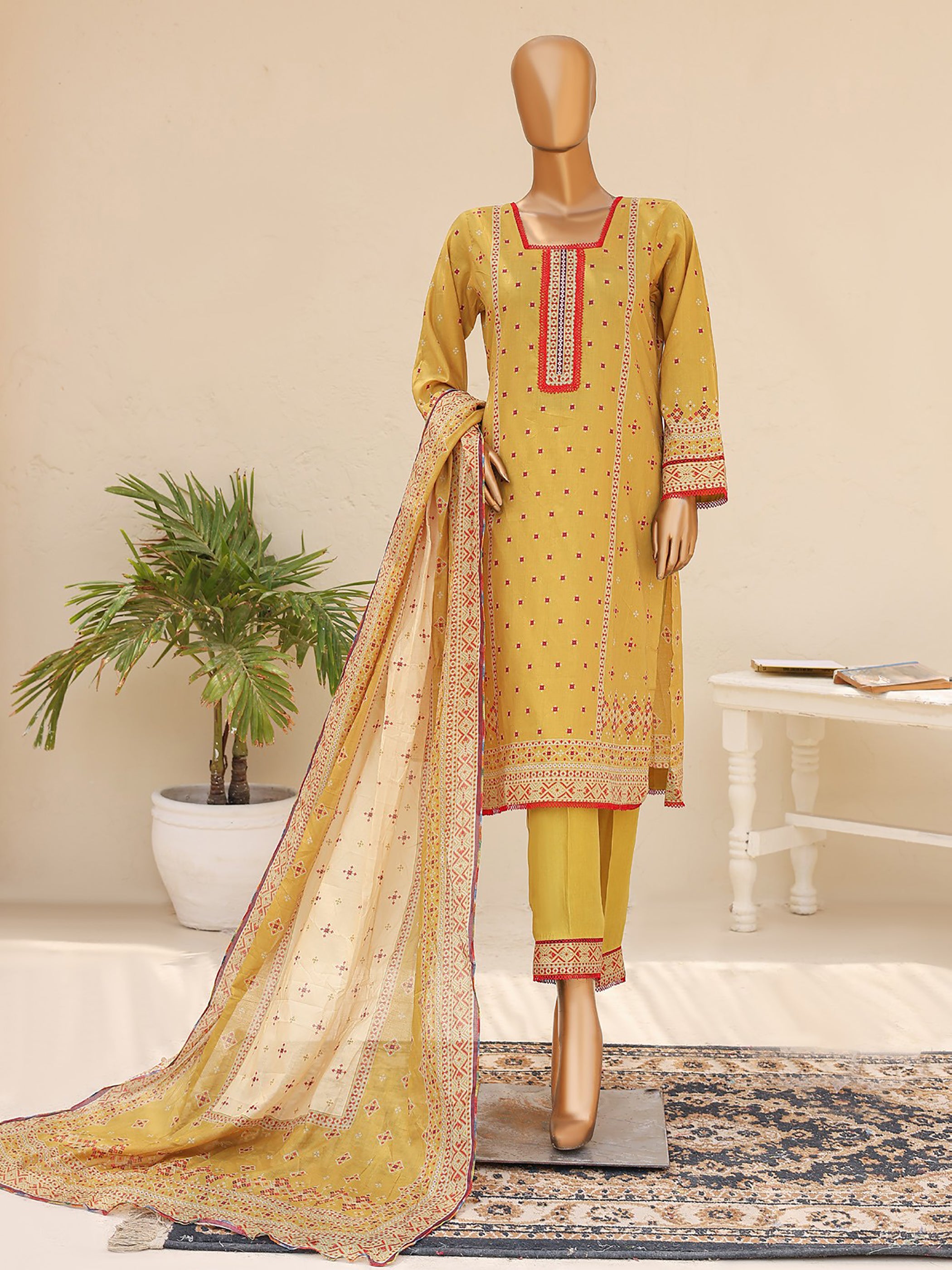 Bareera Vol 3 By MTF Digital Printed Lawn 03 Pcs Unstitched Suit D04 ...